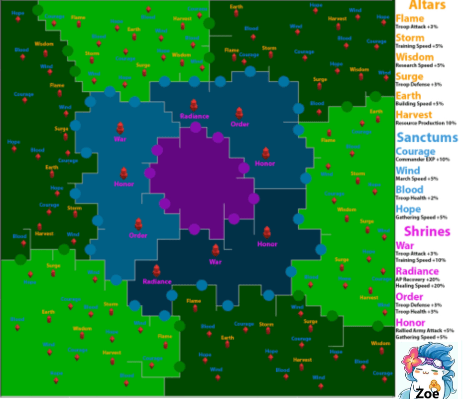 Rise of Kingdoms Maps - Zoe Bot | Zoe RoK Bot