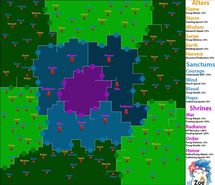 Rise of Kingdoms Maps - Zoe Bot | Zoe RoK Bot